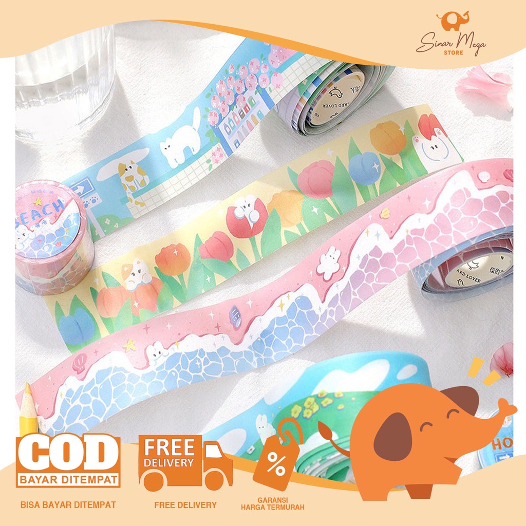 Jual Cute Landscape Series Roll Deco Stickers / Sticker Stiker Gulung ...