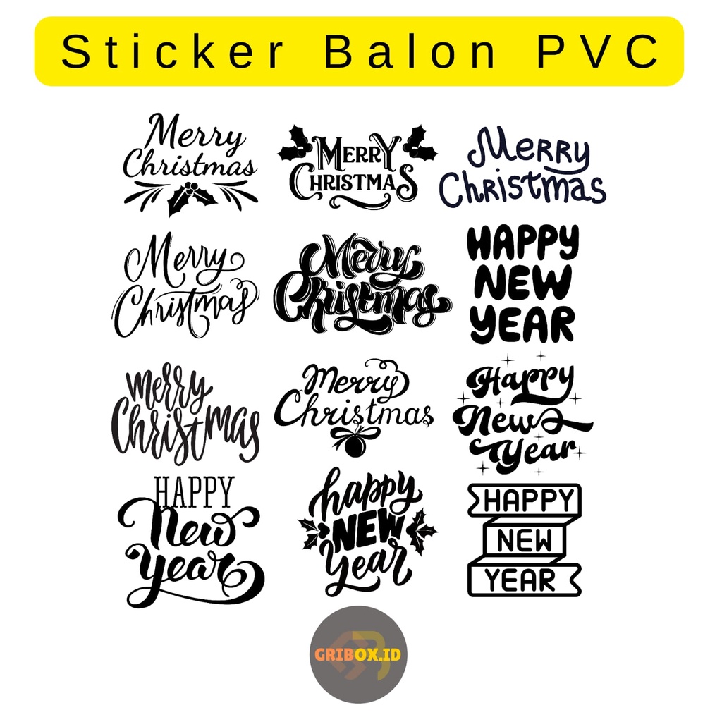 Jual STICKER BALON PVC STICKER BUKET BALON STIKER UCAPAN | Shopee Indonesia