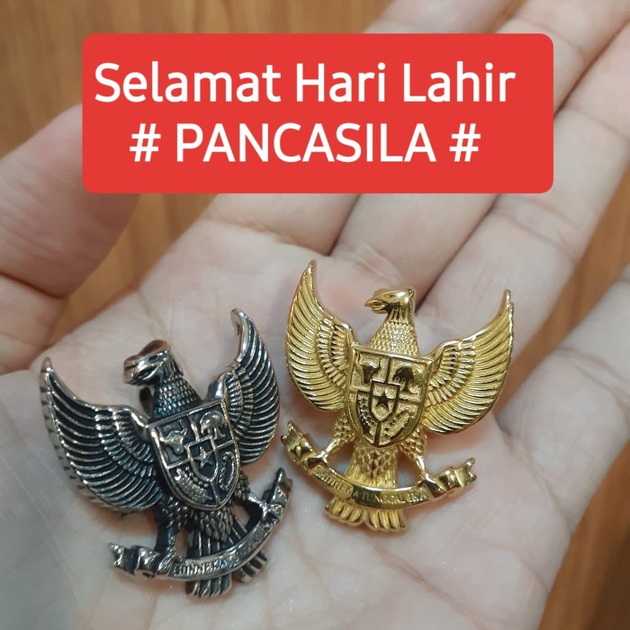 Jual Pin Pin Garuda Indonesia Pancasila Titanium | Shopee Indonesia