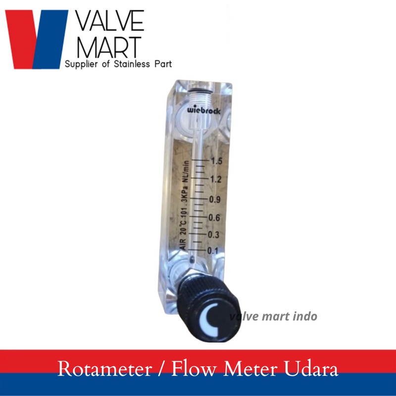 Jual Rotameter / Flow meter udara / gas / air 60 NI / Min | Shopee ...