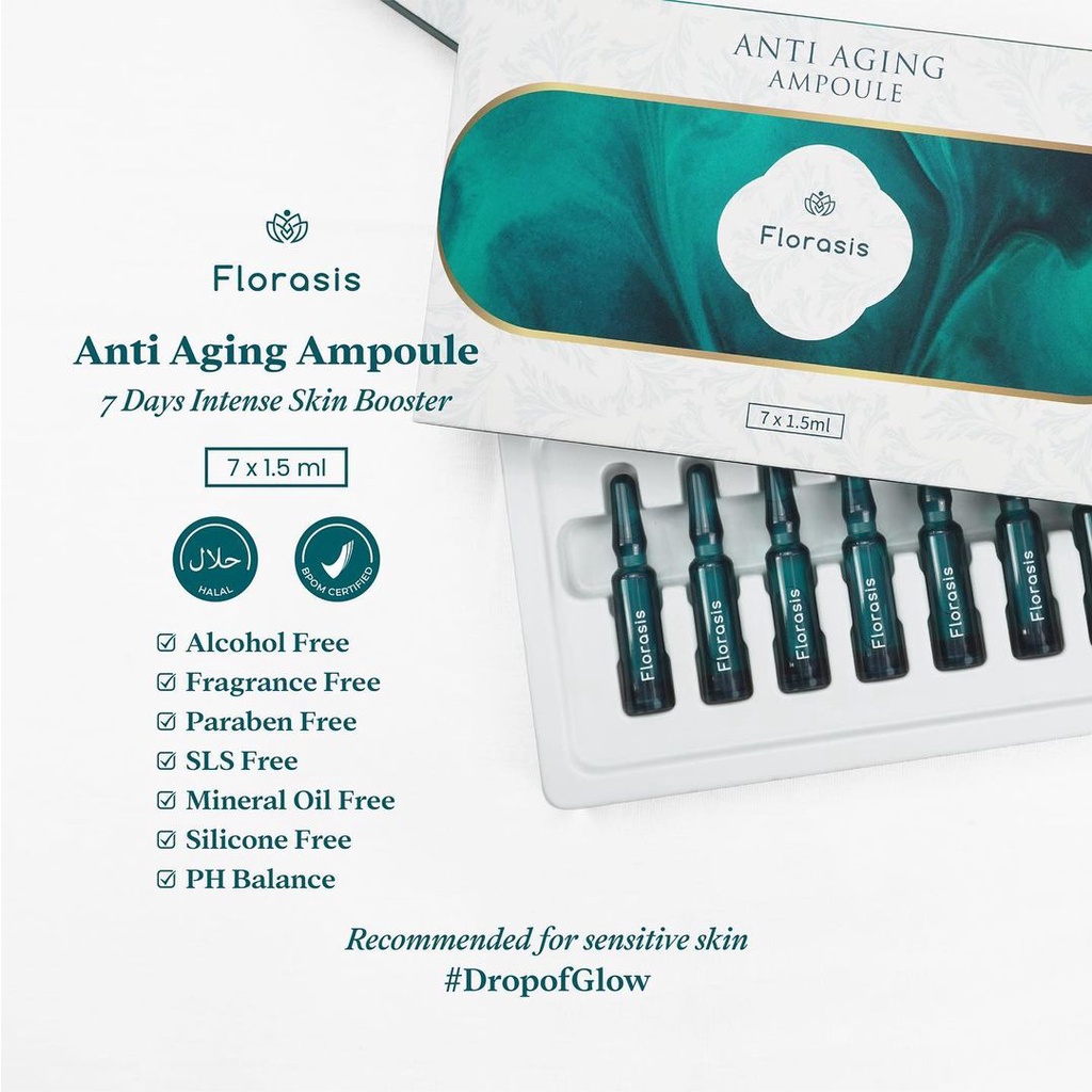 Jual FLORASIS Brightening Ampoule Anti-Aging Ampoule Anti Acne Ampoule ...