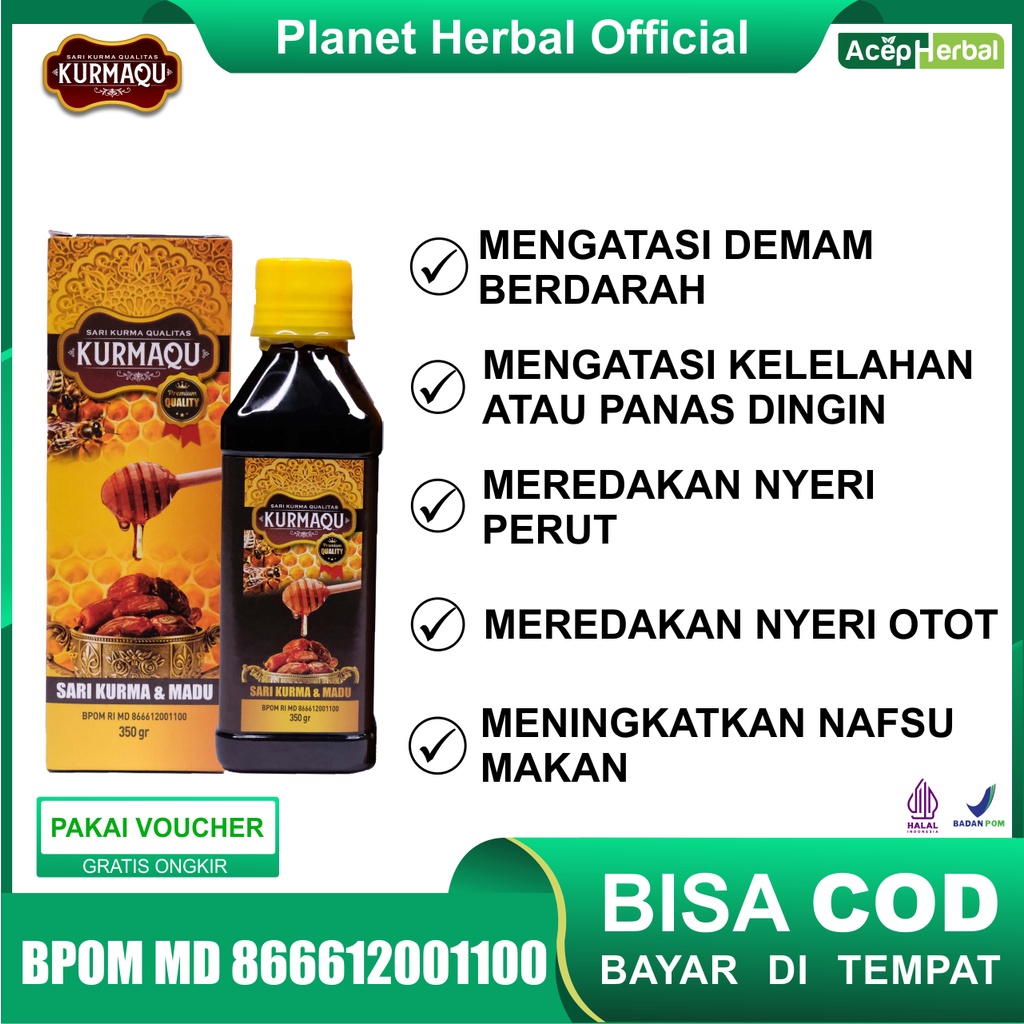 Jual Obat Demam Berdarah DBD KurmaQu Sari Kurma Dan Madu Qualitas ...