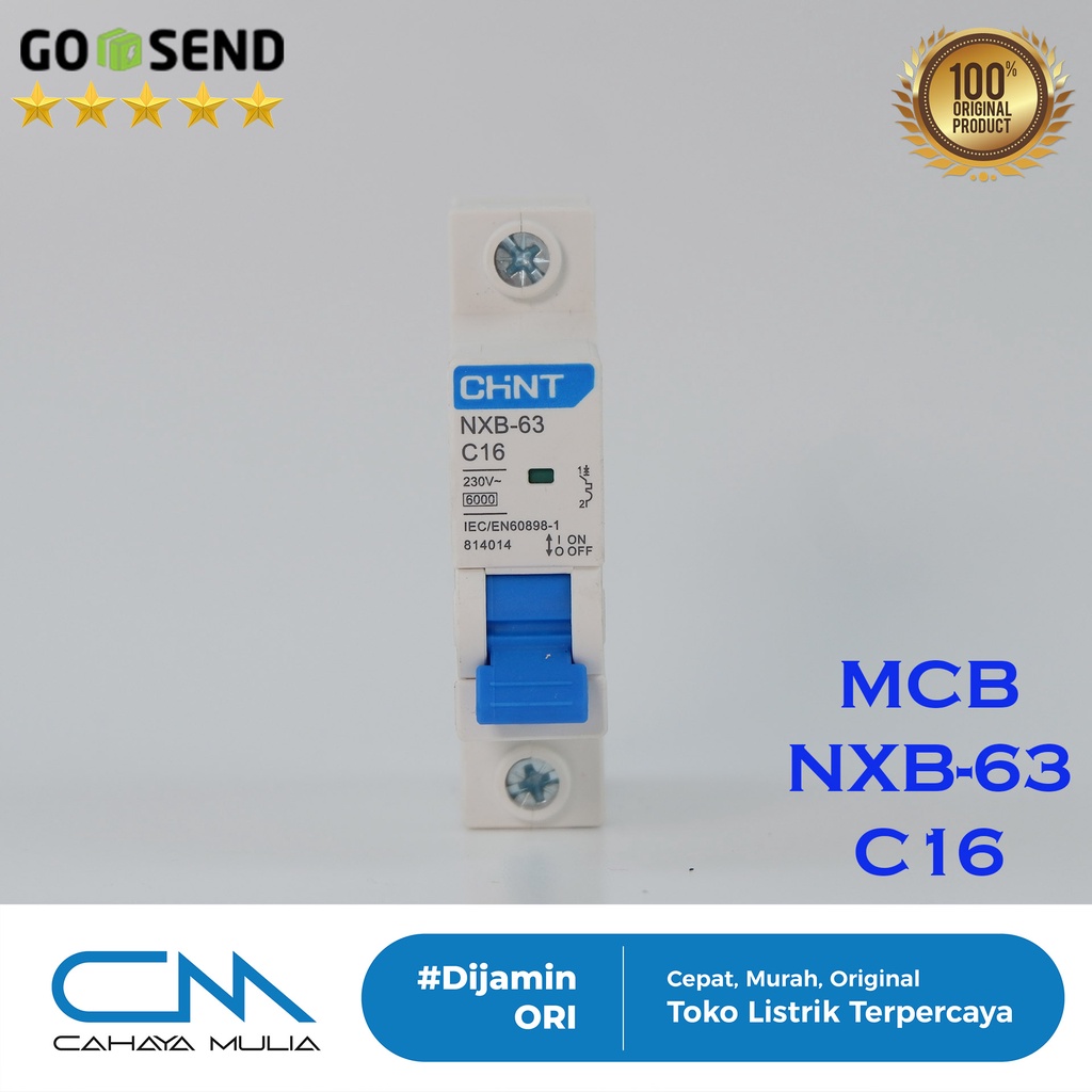 Jual MCB CHINT ORIGINAL TIPE BARU NXB-63 6kA 10A 16A 20 A 25A 32A BISA COD | Shopee Indonesia