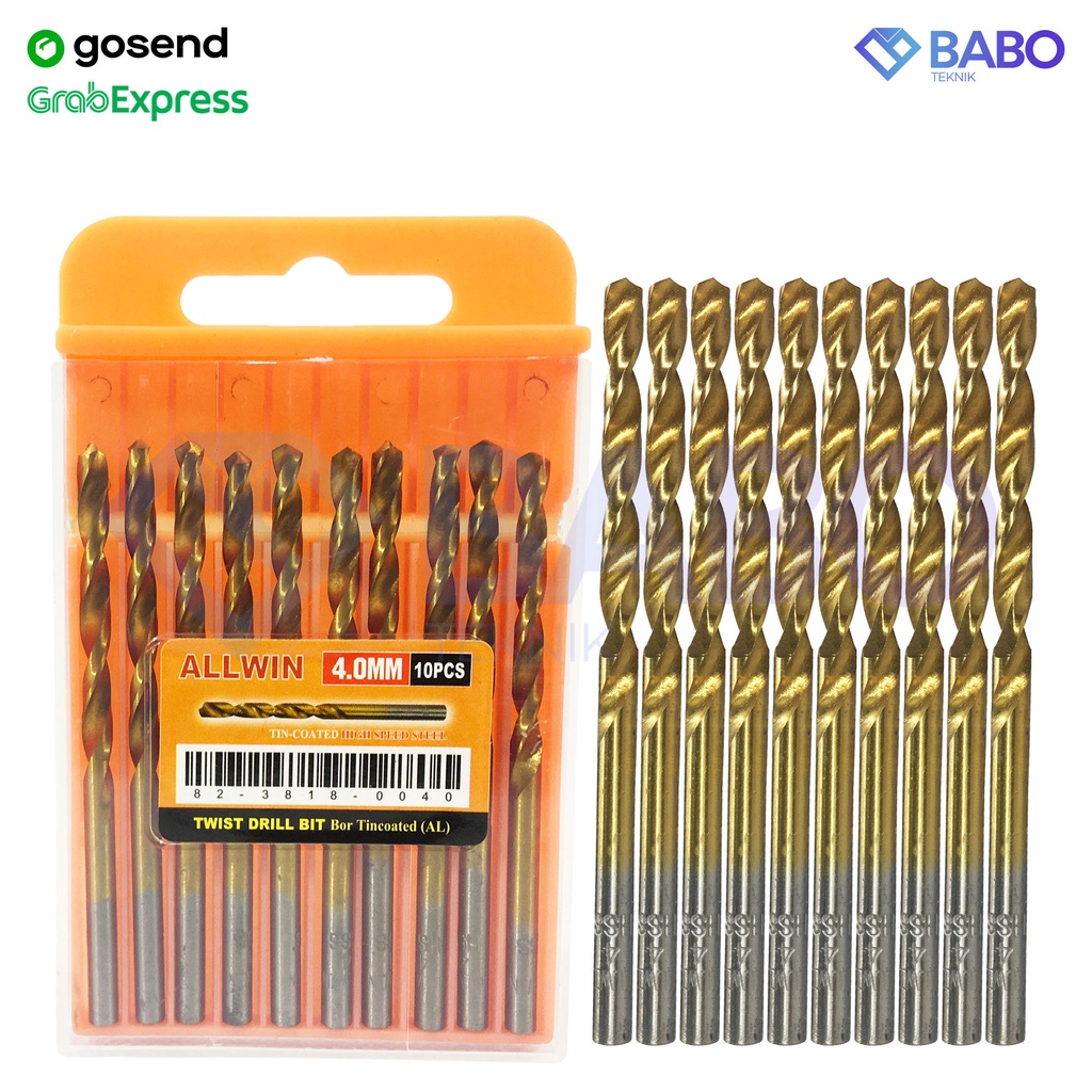 Jual Mata Bor Besi Allwin Kuning 4mm (Per Pcs) | Shopee Indonesia