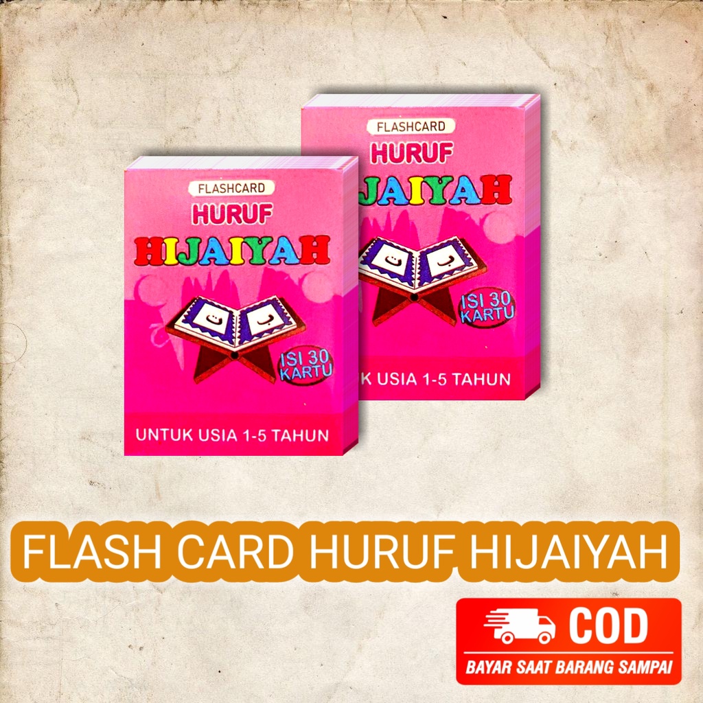Jual Flash Card Edukasi Anak Mengenal Huruf HIJAIYAH /flash card ...