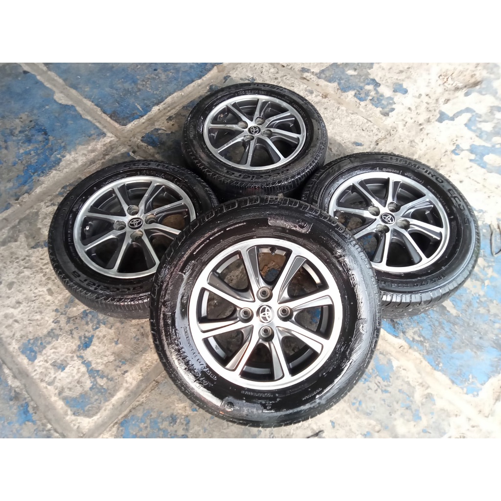 Jual velg seken bekas copotan calya ring 14 pcd 4x100 plus ban seken bekas murah gratis ongkir ...