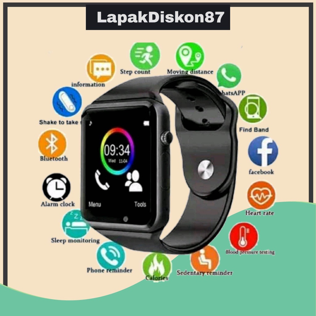 Jual Jam Tangan Pintar Android Smartwatch 116Plus A1 DZ09 U9 Y68 D20 Tahan Air Jam Pintar ...