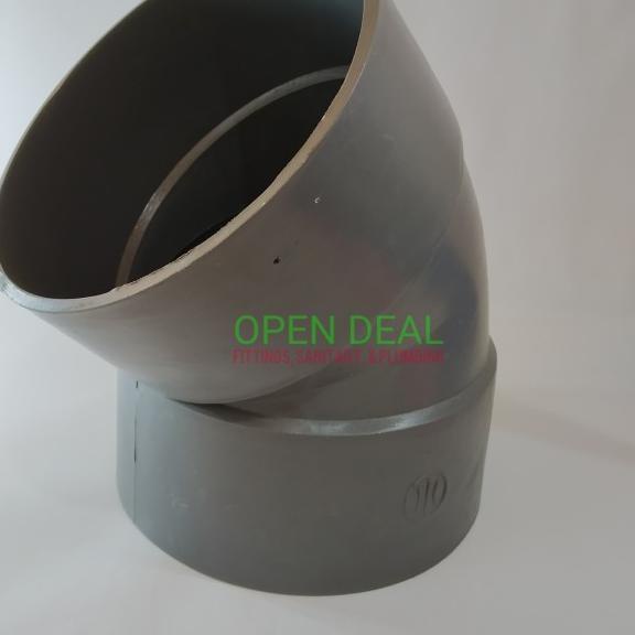 Jual Knie D 6"45 SLON/KNEE PVC/Elbow 6 inch 45/Keni 45 DERAJAT 6 in Lokal | Shopee Indonesia