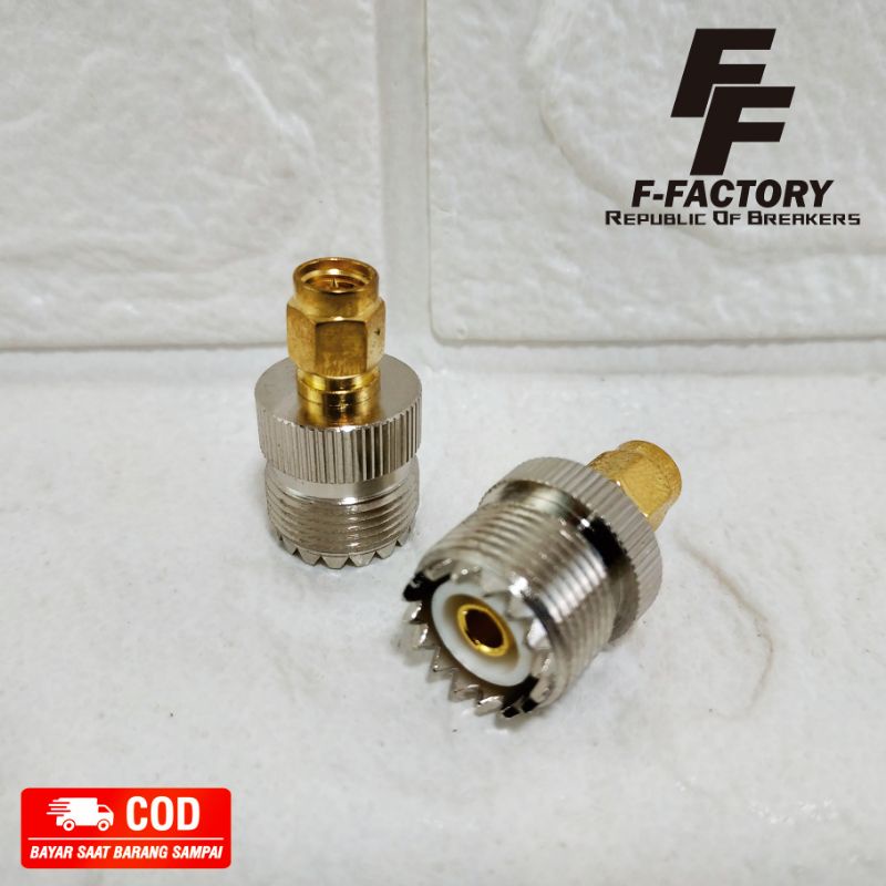 Jual Konektor PL Female to Sma Male. Sambungan Konektor Antena Handy Talkie ke Antena luar ...