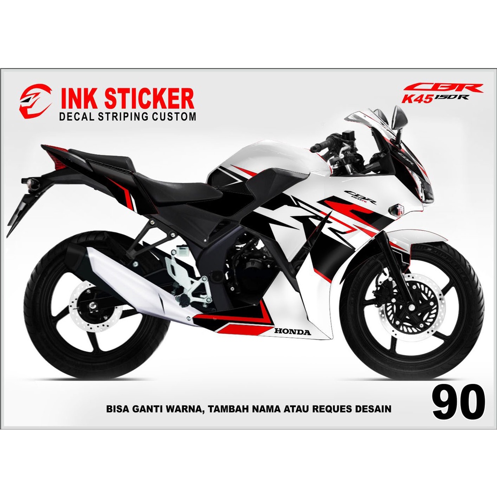 Jual Sticker Decal CBR150 K45 90 Fullbody, CBR LOKAL | Shopee Indonesia