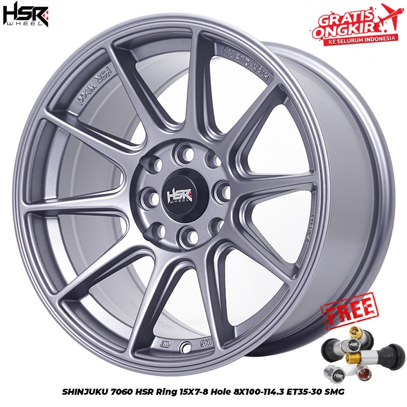 Jual Velg Mobil HSR SHINJUKU 7060 Ring 15 Lobang 4 Cocok Brio Mobilio Agya Ayla Calya Sigra ...