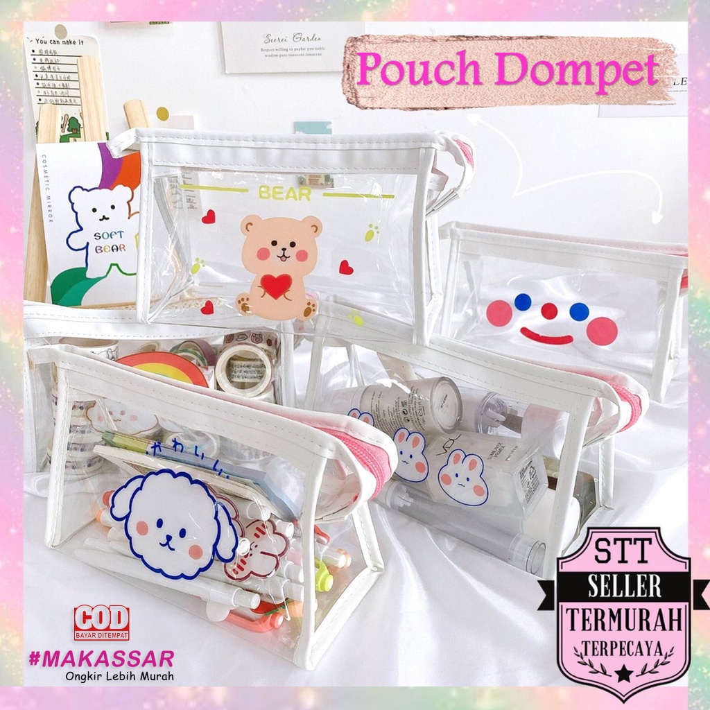 Jual POUCH MIKA Dompet Mika Make Up Kawai Pouch Resleting Tempat Alat ...