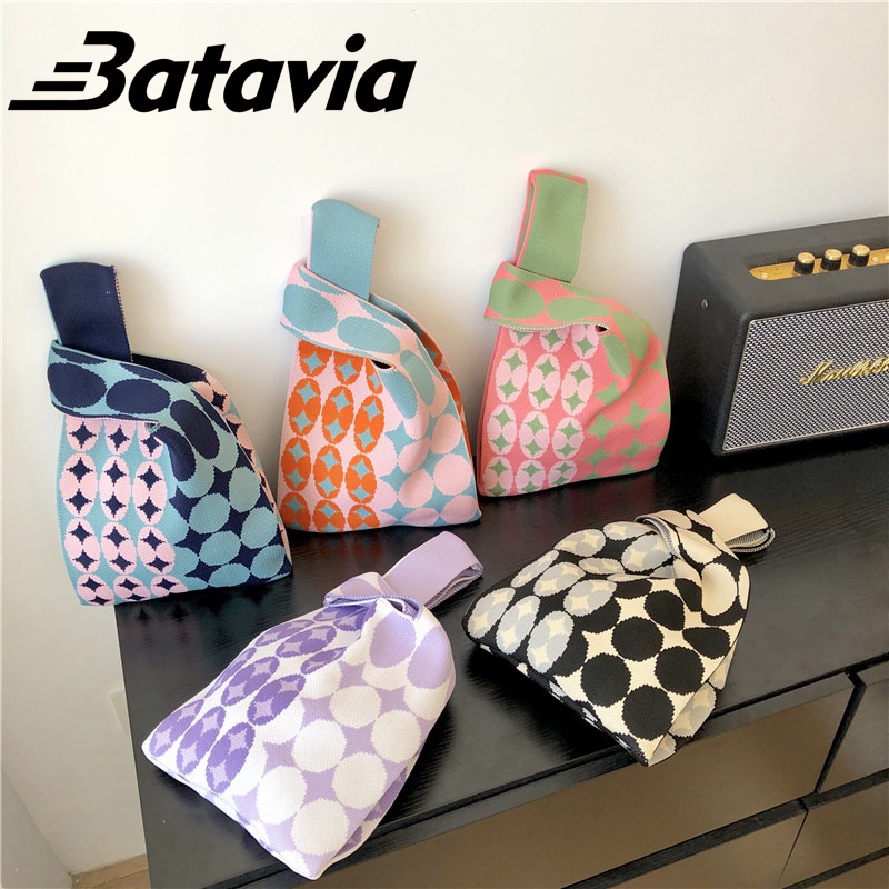 Jual Batavia Baru penyimpanan indah tas rajutan portabel kecil yang ...