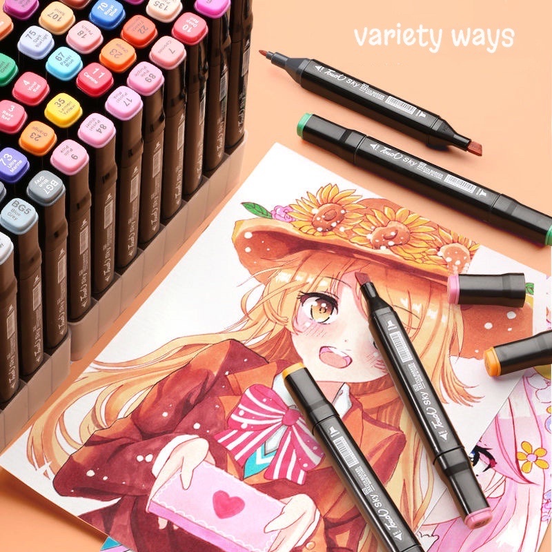 Jual 【COD】Touch 204/168/120 Warna Sketsa Spidol Umum General Marker Set ...