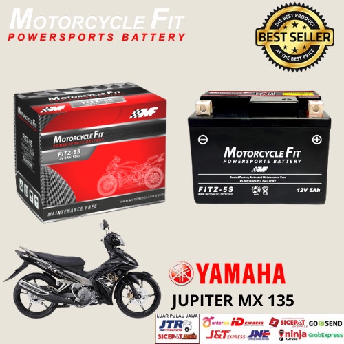 Jual Aki Motor Yamaha Jupiter MX 135 Accu MF GTZ5S Accu Kering ORIGINAL | Shopee Indonesia