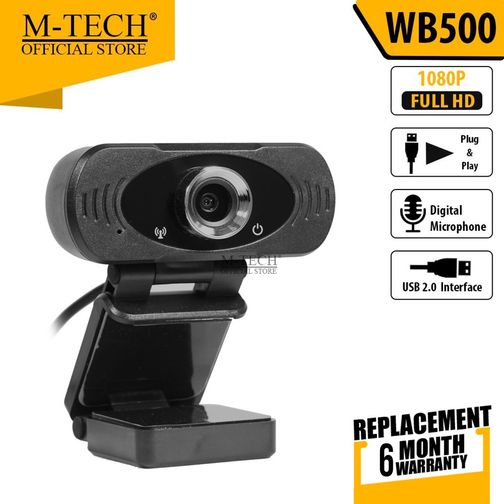 Jual M-TECH ORIGINAL Webcam WB500 Web Camera Full HD Streamer 1080P ...