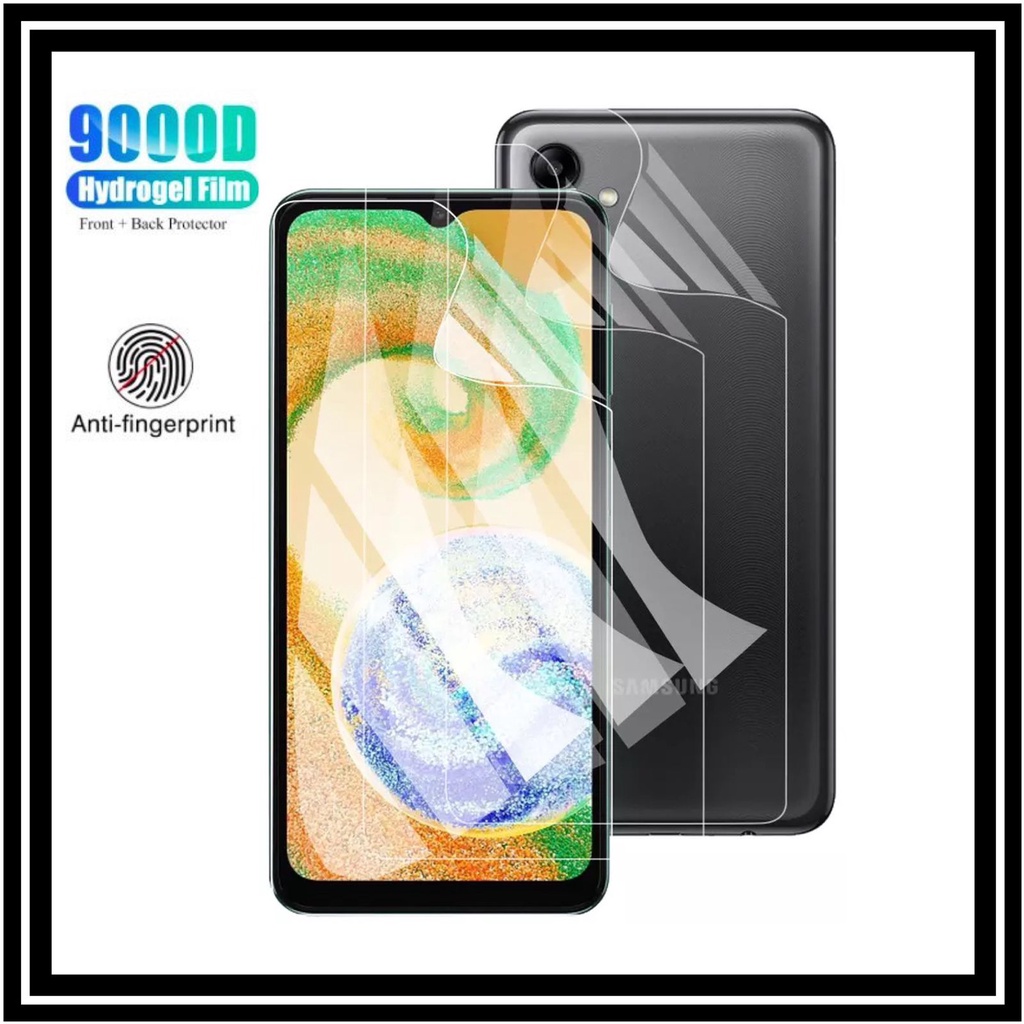 Jual SAMSUNG GALAXY A04 / A04e 2022 ANTI GORES HYDROGEL CLEAR FRONT BACK SCREEN | Shopee Indonesia