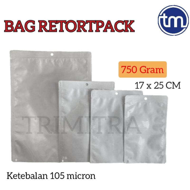 Jual KPACK BAG RETORT PACK 750g PLASTIK KEMASAN FOIL VAKUM TAHAN PANAS ...
