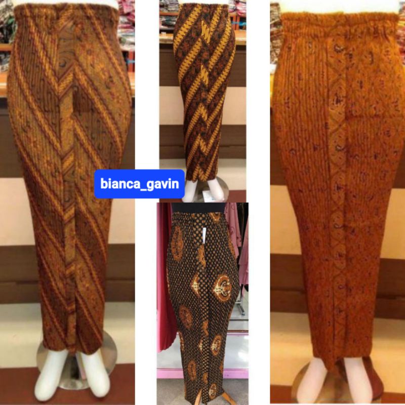 Jual Rok Plisket WIRU/ WIRON Batik Cantik, All Size | Shopee Indonesia