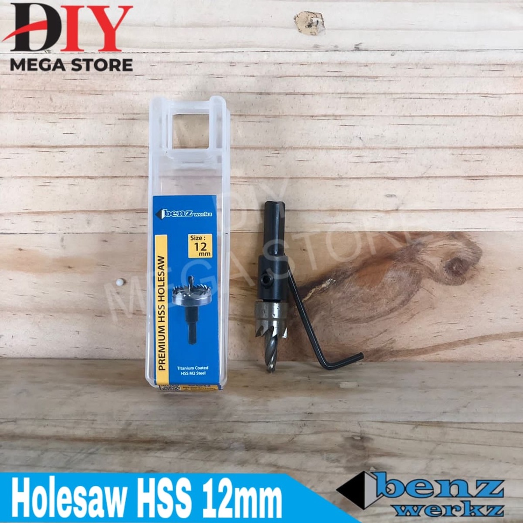 Jual Mata bor holesaw HSS 12mm / mata bor plong besi tipis, kayu benz ...