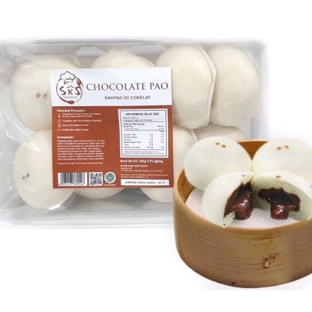 Jual Dimsum Bakpao Chocolate/ Cokelat Sks frozen food - isi 8 pcs ...