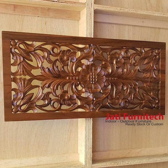 Jual Hiasan Dinding Ukiran Jepara - Kayu Jati - Ukuran 30X65 | Shopee ...