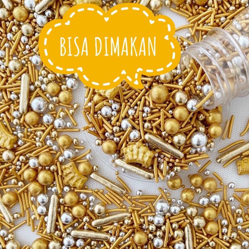 Jual spikel/Sprinkle Mix crown 10gr (BISA DIMAKAN) | Shopee Indonesia