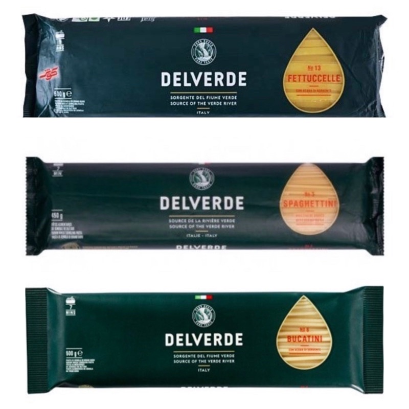 Jual Delverde Spaghettini No.3 / Delverde Bucatini No.6 / Delverde ...