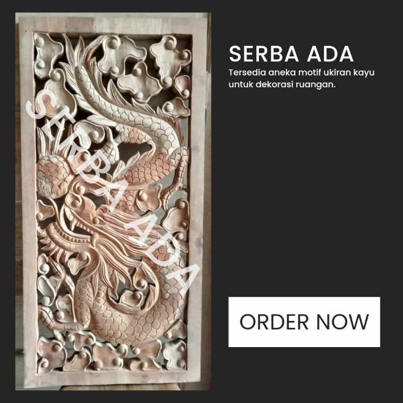 Jual Ukiran Kayu Motif Naga | Shopee Indonesia