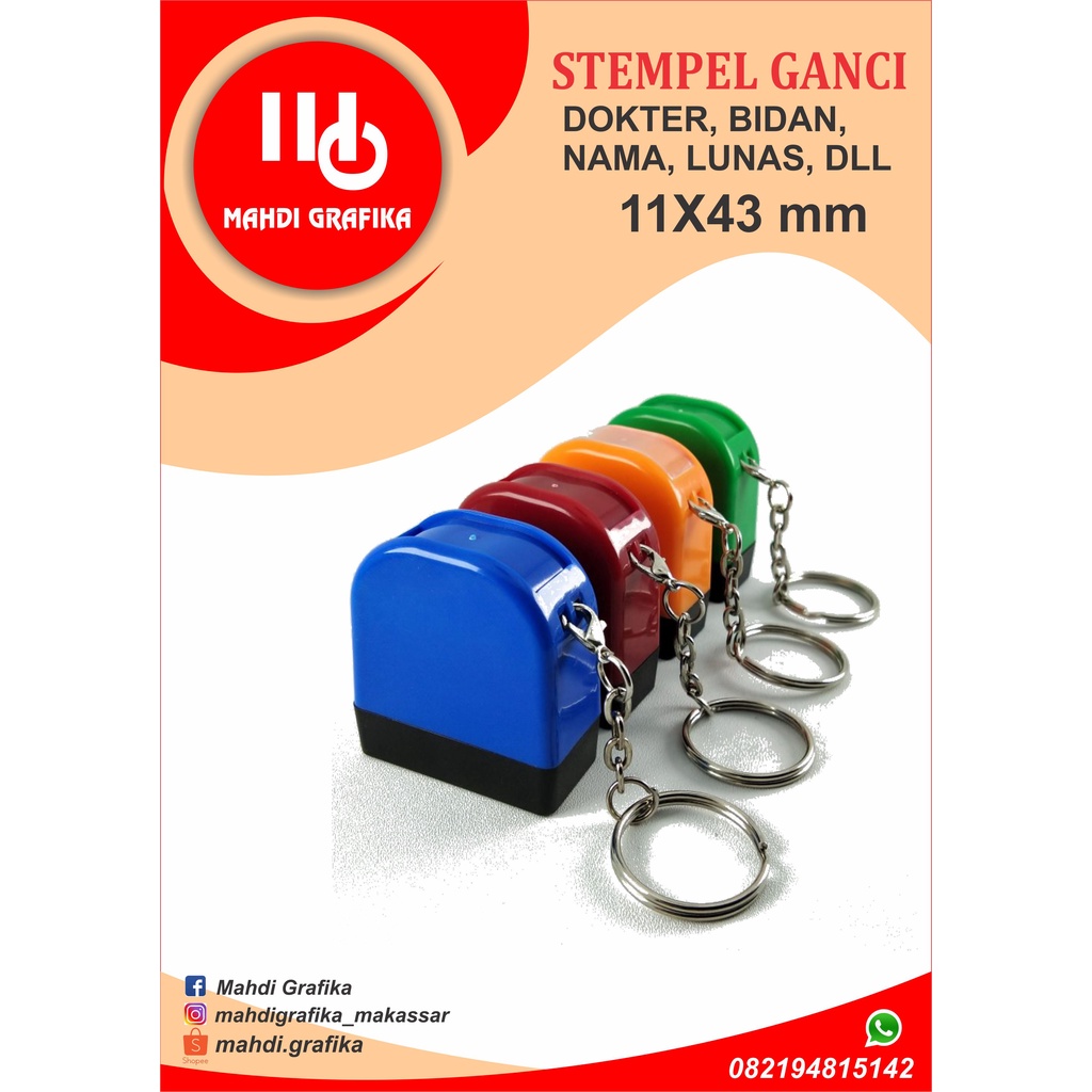 Jual STEMPEL FLASH 1 WARNA, stempel Logo, stempel toko/usaha/dinas ...