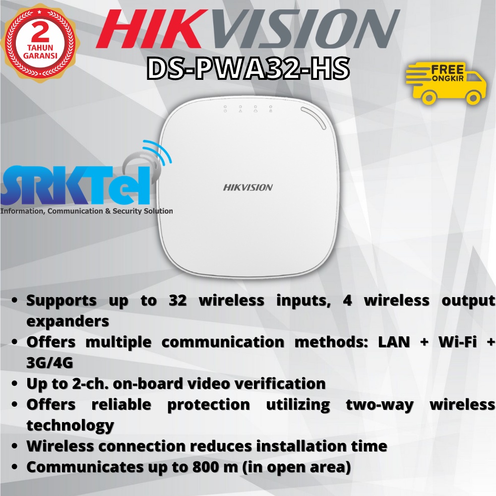 Jual Hikvision DS-PWA32-HS Wireless Security Control Panel | Shopee Indonesia