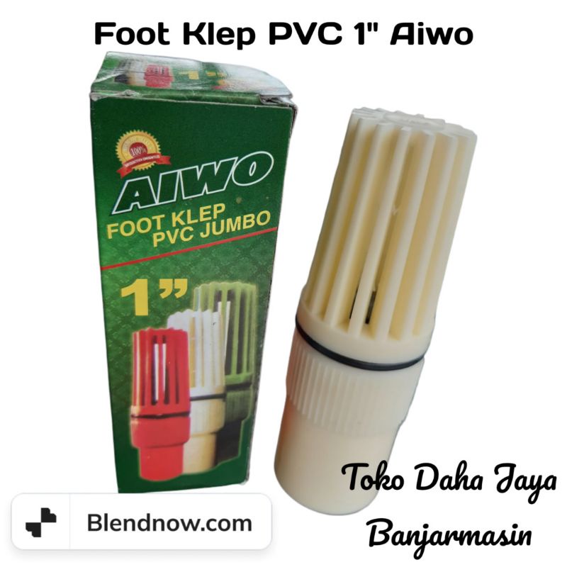 Jual foot valve/foot klep pompa air pvc 1" Aiwo | Shopee Indonesia