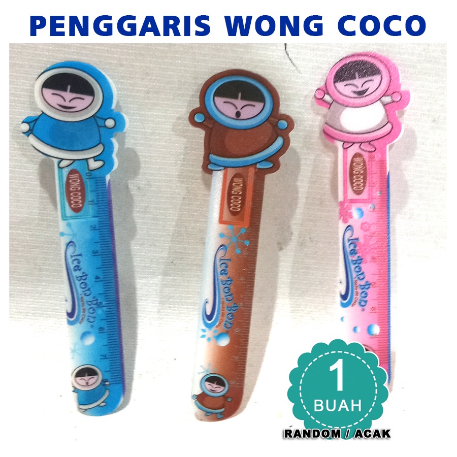 Jual PENGGARIS PLASTIK TIPIS Wong Coco - Penggaris anak - penggaris ...