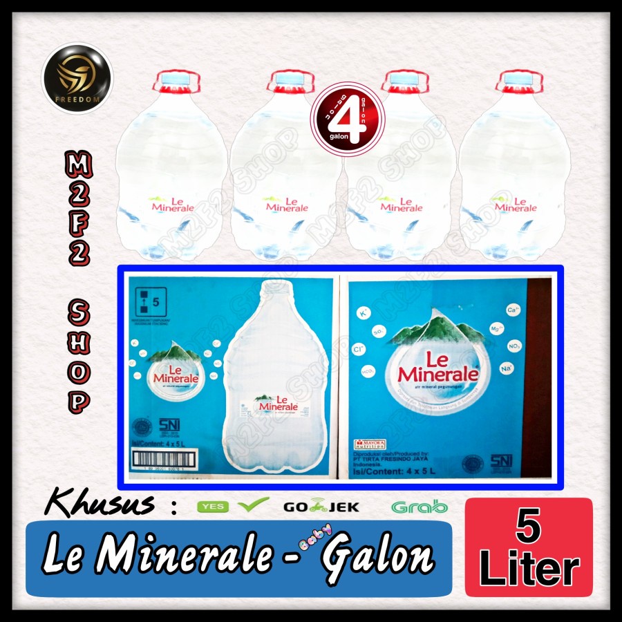 Jual Le Minerale Baby Galon + isi 5 liter - Kemasan Karton (Khusus ...