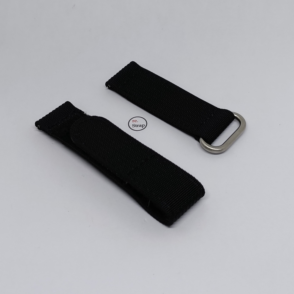 Jual Tali Jam Velcro Strap Ribbed Nylon QUICK RELEASE Hitam HL-12 ...