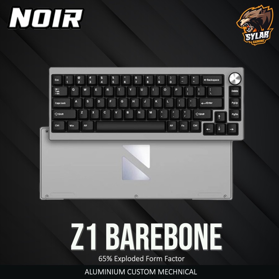 Jual Noir Z1 65% Aluminium Custom Mechanical Gaming Keyboard | Shopee ...