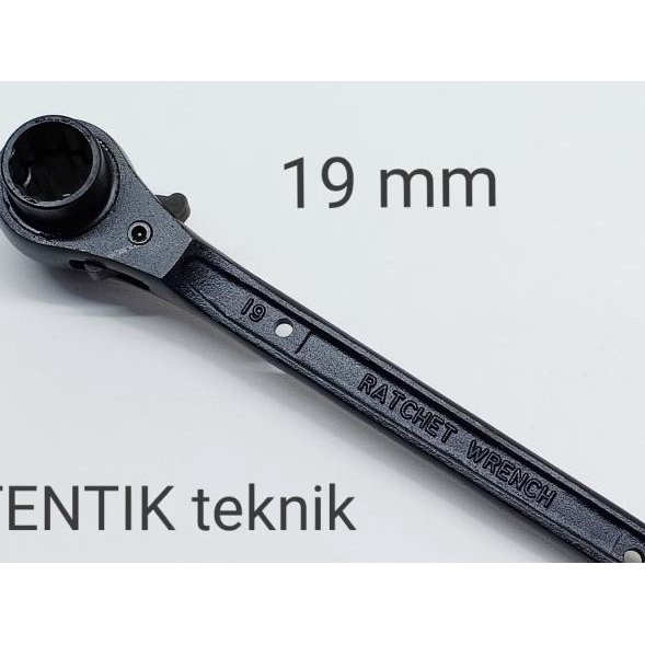 Jual KUNCI RING RACHET SKAFOLDING 17 X 19 MM - DOUBLE RATCHET ...