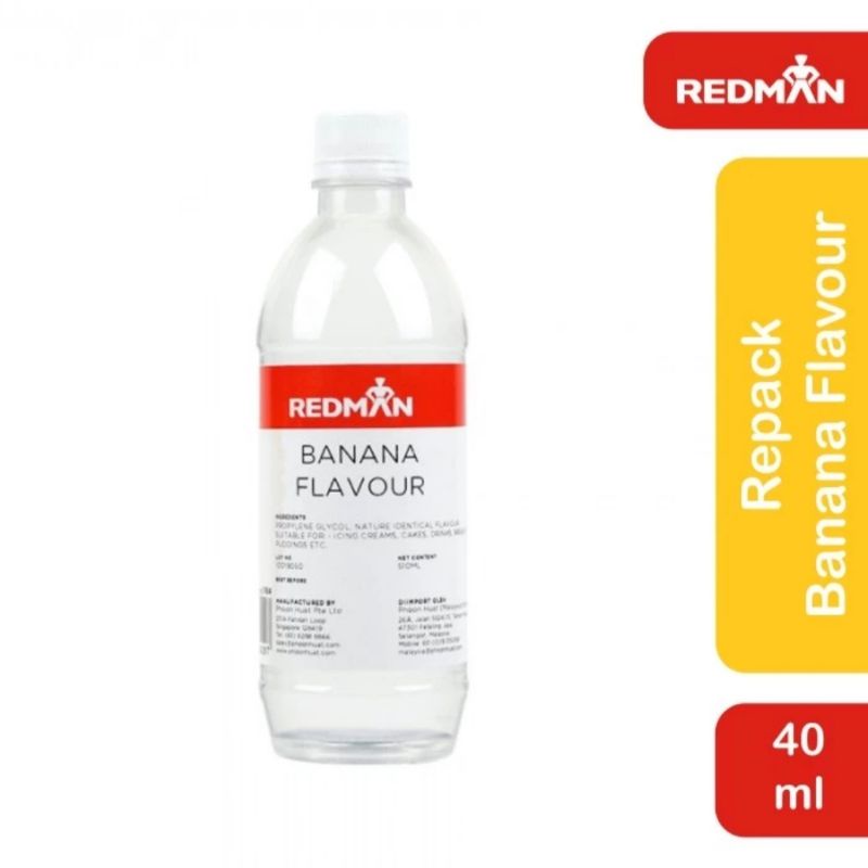 Jual Redman Banana Flavour 40 ml Perisa Perasa Esens Makanan Buah ...