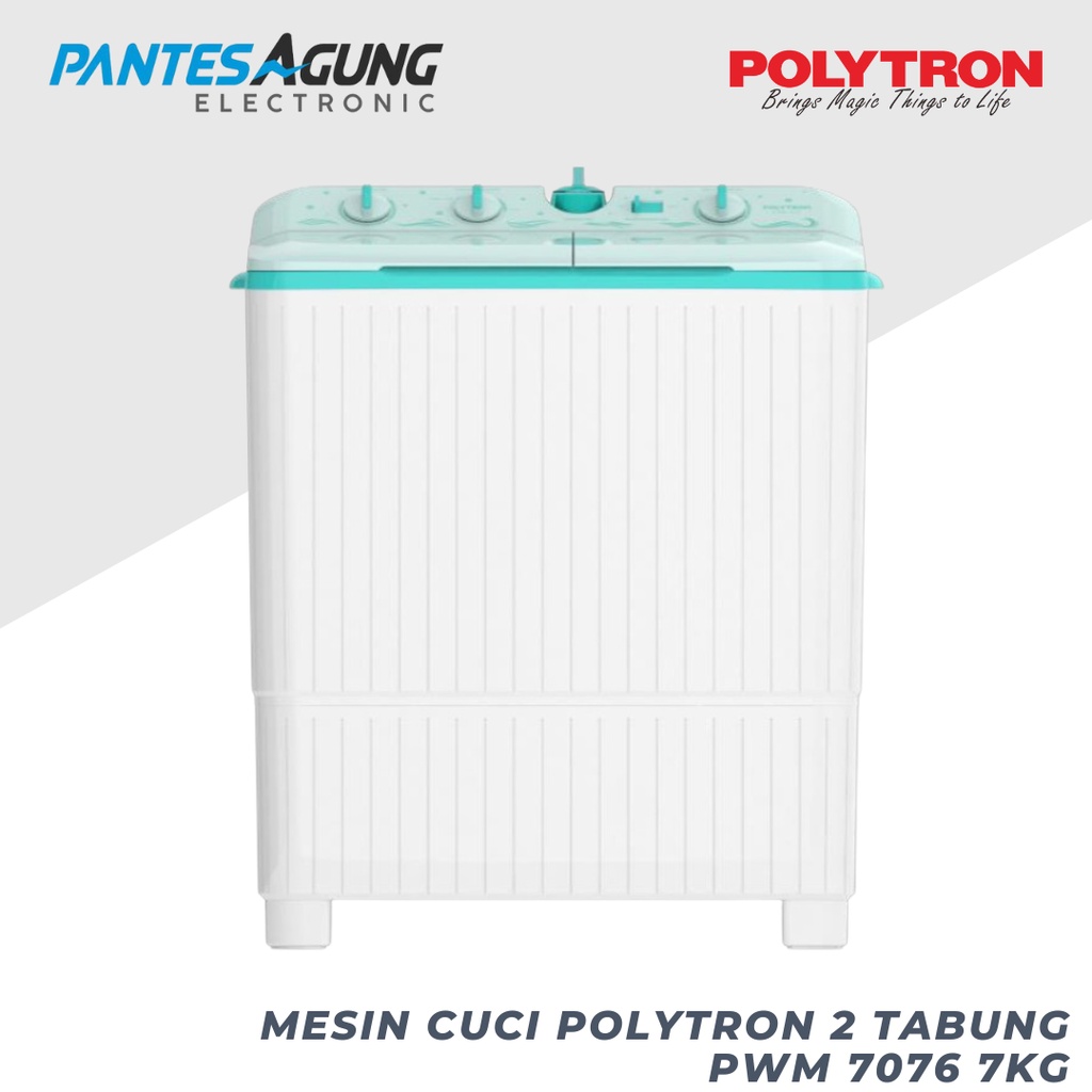 Jual MESIN CUCI POLYTRON 2 TABUNG PWM 7076 7KG | Shopee Indonesia