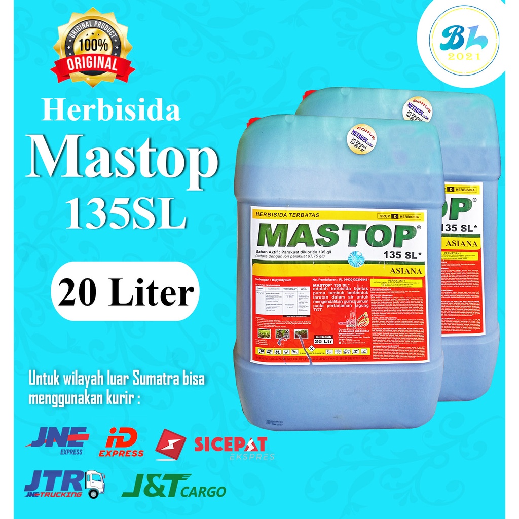 Jual Herbisida Mastop 135SL (20 Liter). Untuk mengendalikan gulma umum ...