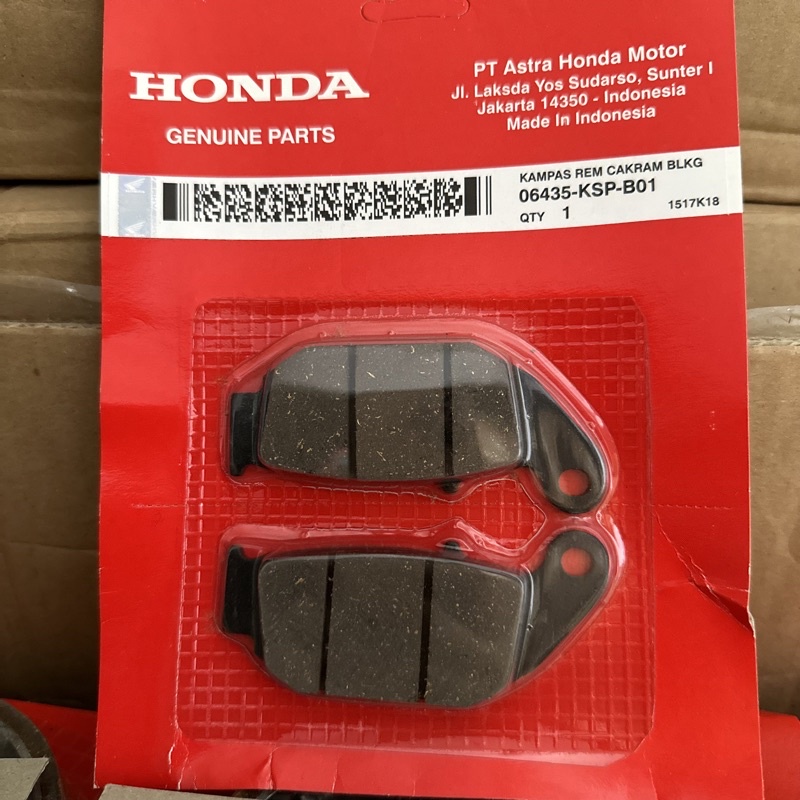 Jual dispad ksp (rear) kampas rem cakram belakang megapro new/tiger new ...