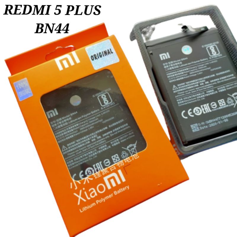 Jual BATERAI BATTERY BATRE BATU XIAOMI REDMI 5+ 5 PLUS BN44 ORIGINAL ...