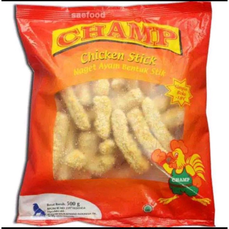 Jual Champ Chiken Nugget stik 500gr | Shopee Indonesia