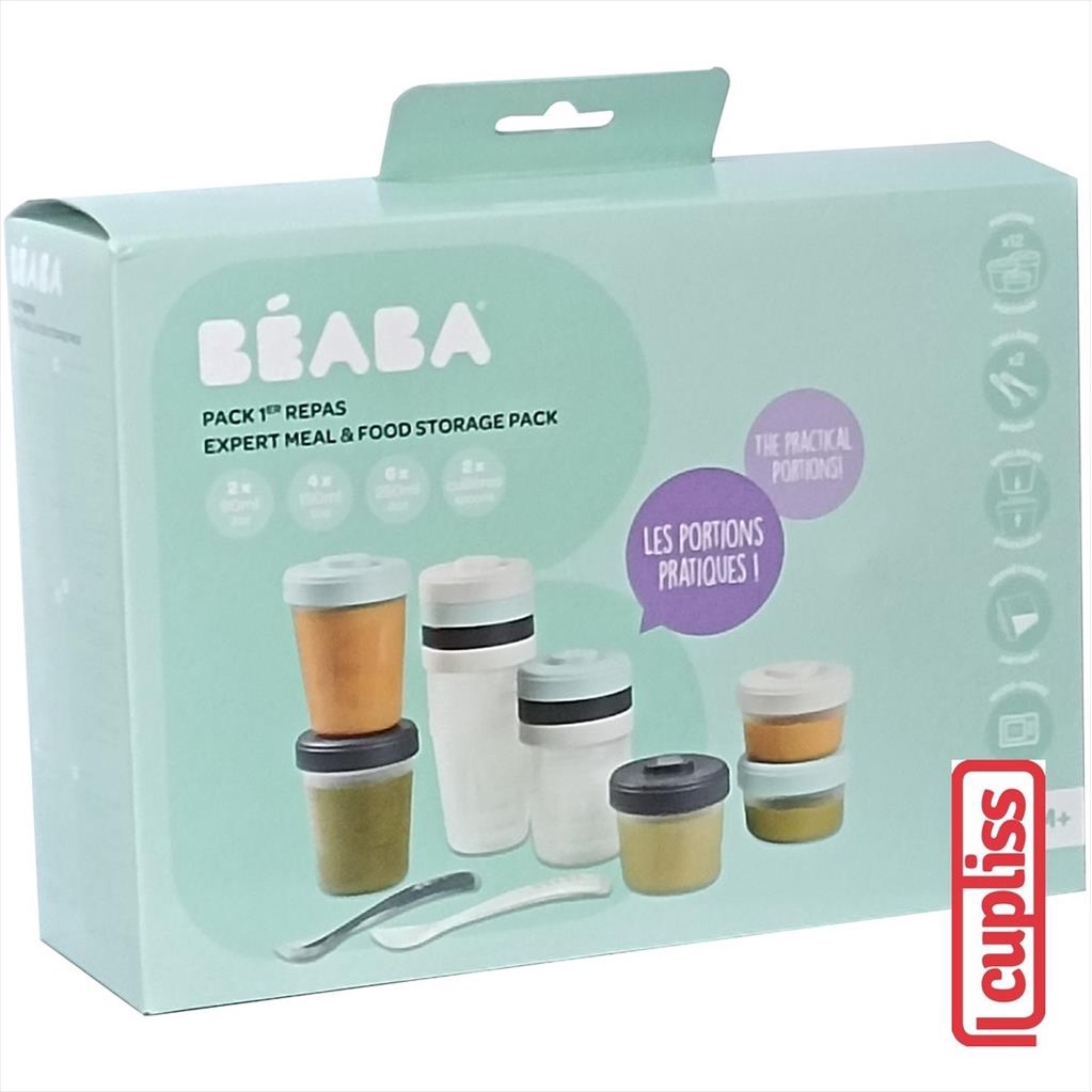 Jual BEABA Food Meal Storage Expert Pack Set 12 Storm Wadah MPASI ...