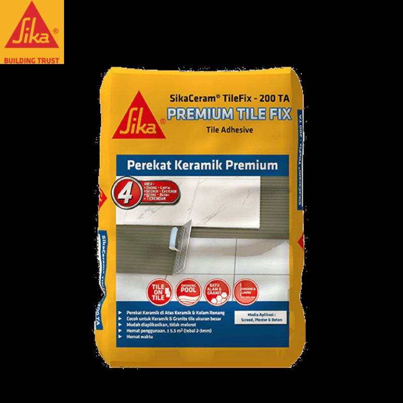 Jual SIKA CERAM 200 TA TILE FIX 5KG | Shopee Indonesia