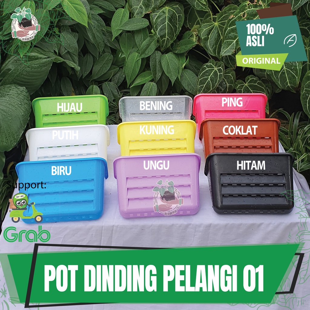 Jual Pot Dinding Pelangi 01 Pot Gantung Vertical Garden Tanaman Hias ...