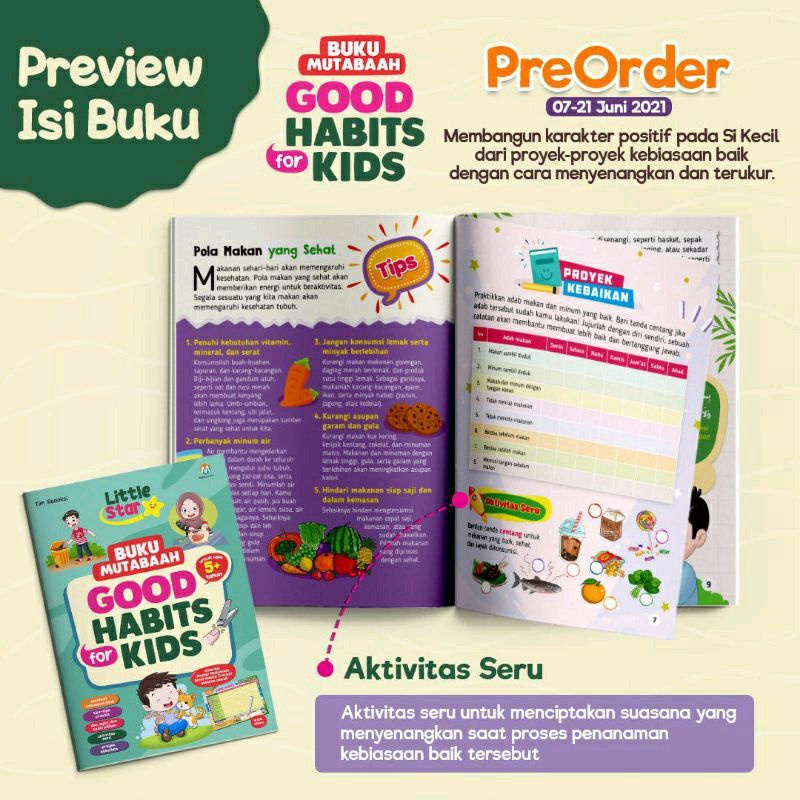 Jual PROMO Buku Mutabaah good habbits for kidz ziyad | Shopee Indonesia