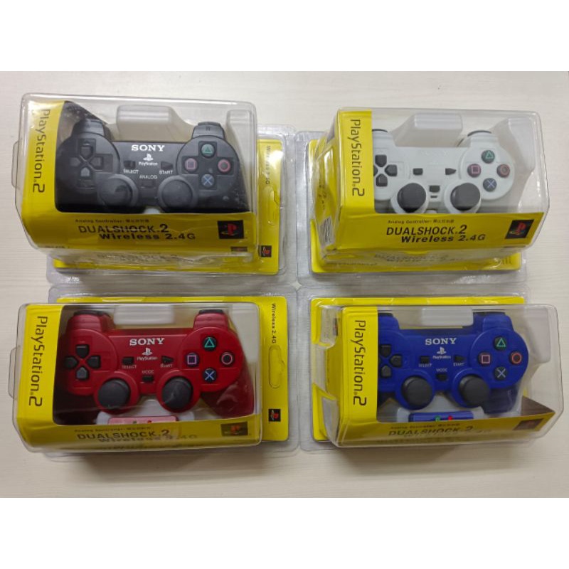 Jual STIK PS2 WIRELESS WARNA | Shopee Indonesia