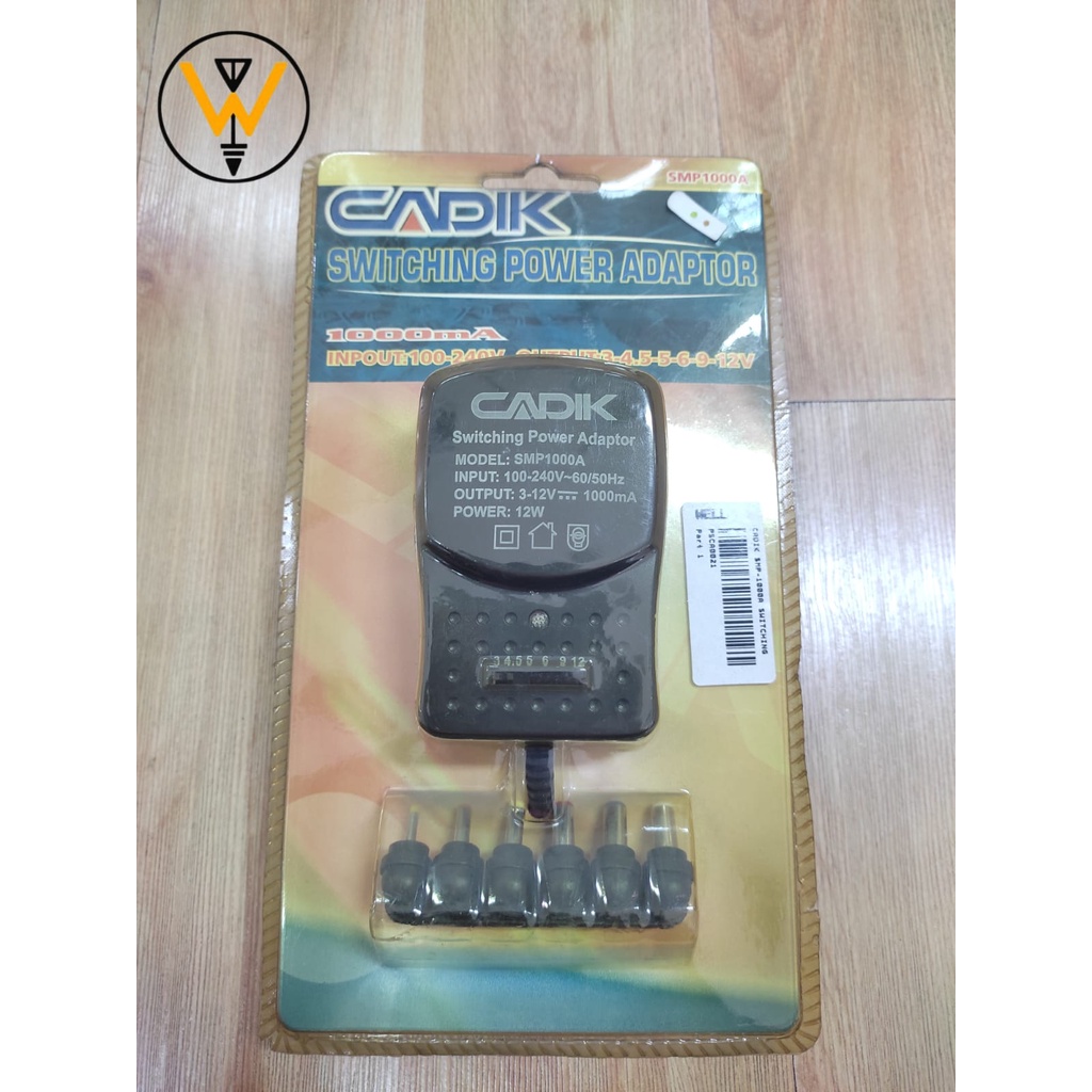 Jual CADIK SMP 1000A ADJUSTABLE SWITCHING POWER ADAPTOR SMP-1000A ...