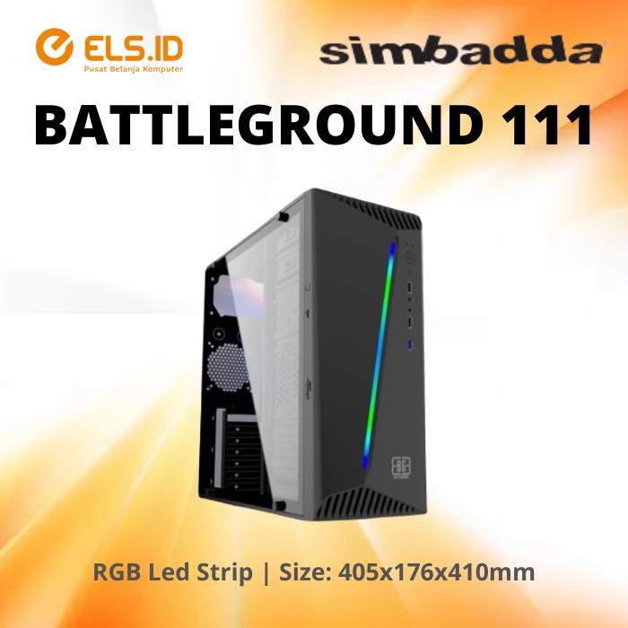 Jual Simbadda Battle Ground 111 Casing PC RGB Led Strip | Shopee Indonesia
